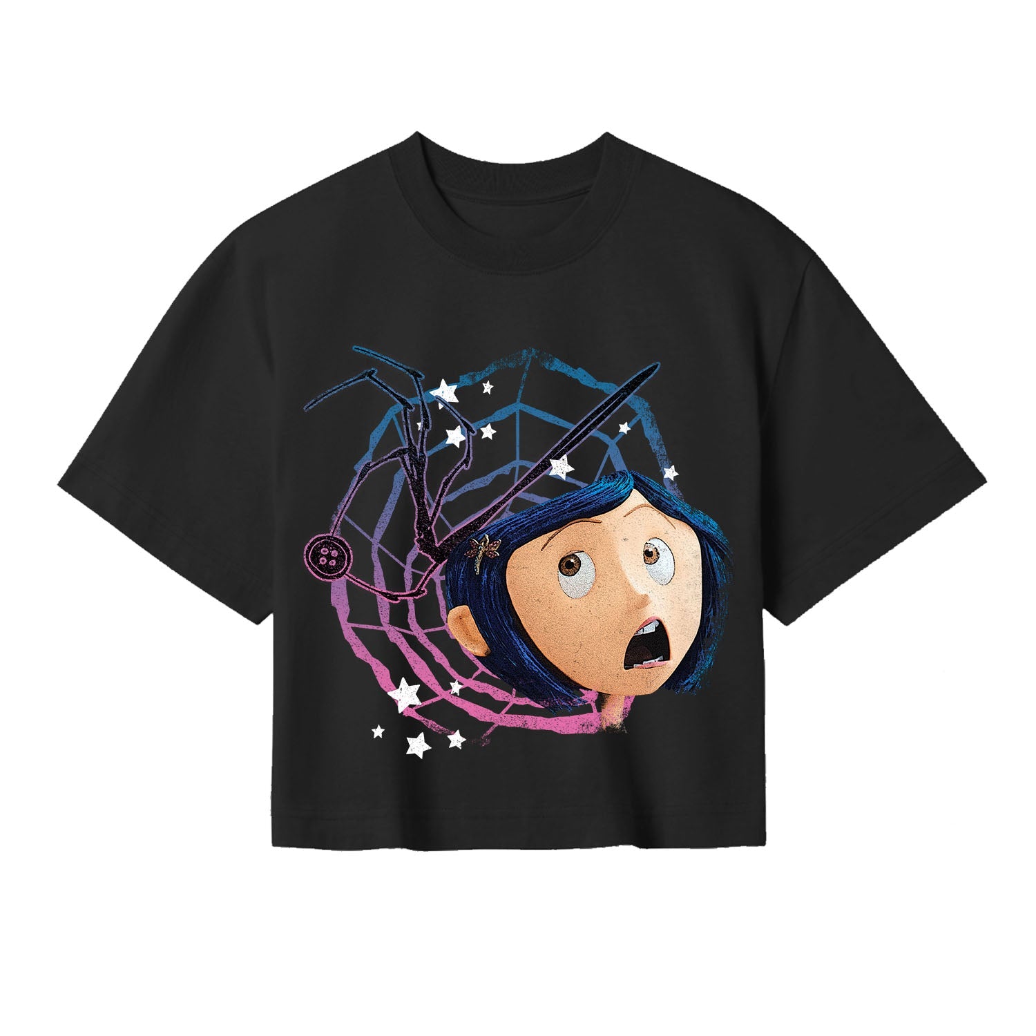 CORALINE - GOSH POSTER - CROPPED T-SHIRT – Heroes Inc.