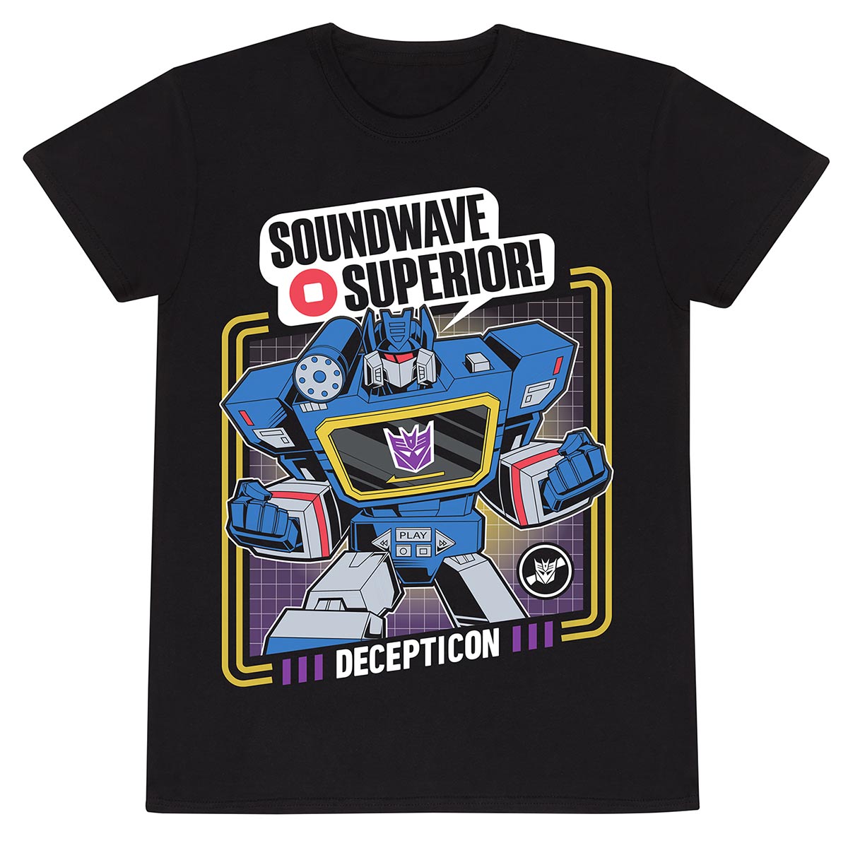 TRANSFORMERS - SOUNDWAVE SUPERIOR - T-SHIRT – Heroes Inc.